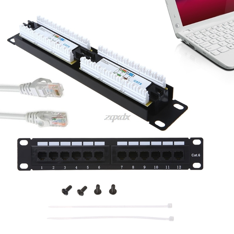 Cat6 12 Poort RJ45 Patch Panel Utp Lan Netwerk Ada... – Grandado
