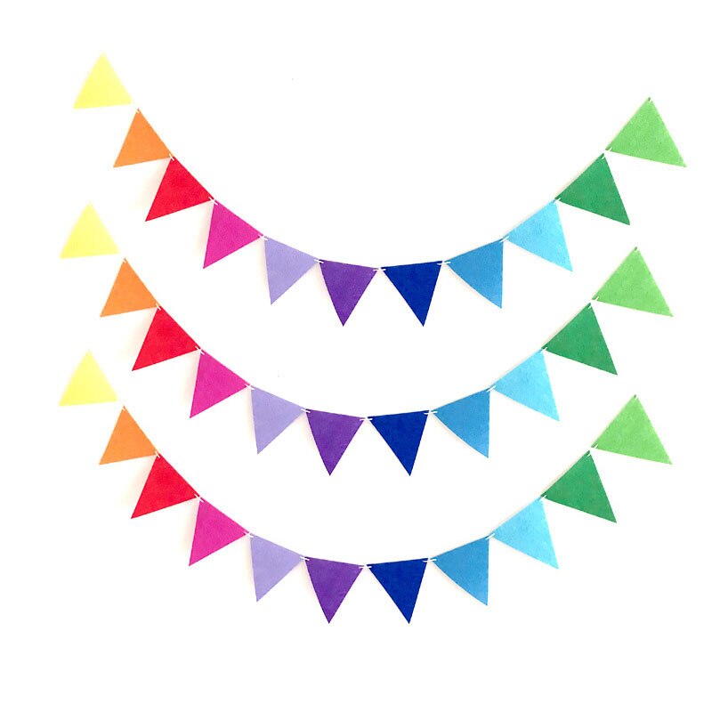 Nordic Children's Room Color Triangle Felt Roo... – Grandado