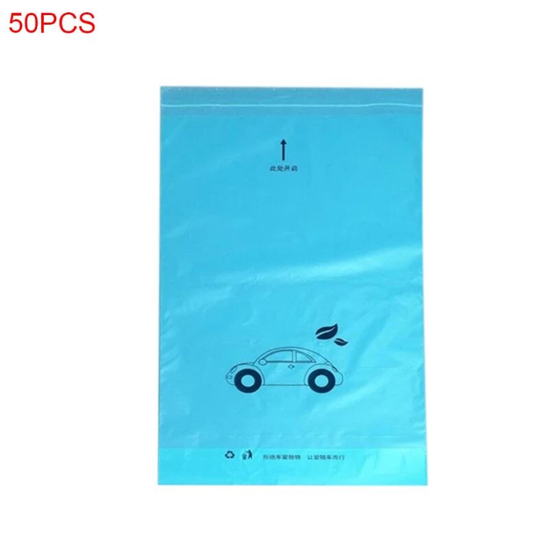 50 Pcs/pack Car Trash Bag Paste Type Disposable Ca... – Grandado