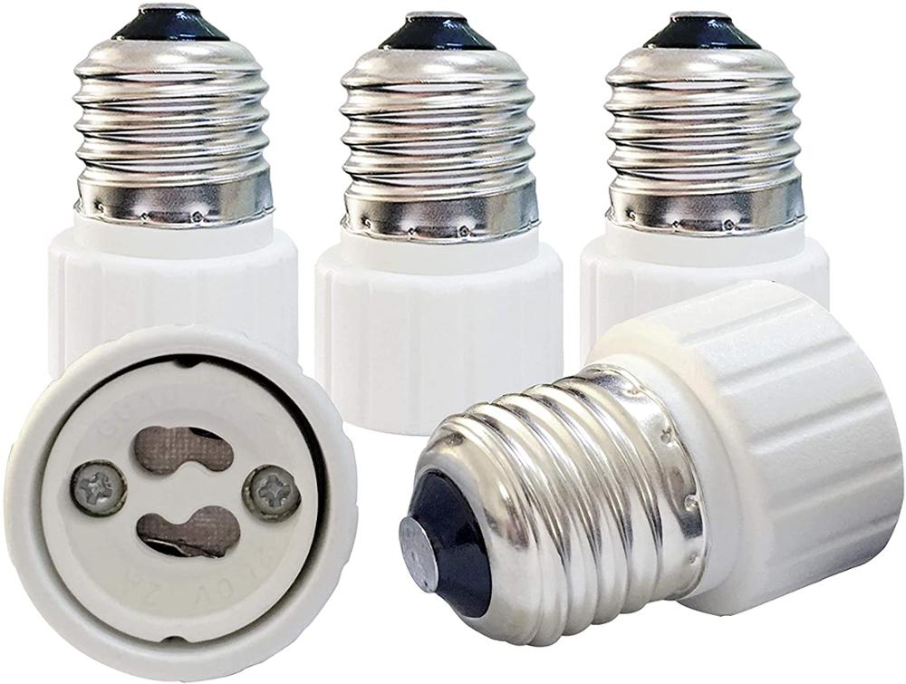 5-Pack E26 E27 to GU10 Bulb Base Adapter, Medium E... – Grandado
