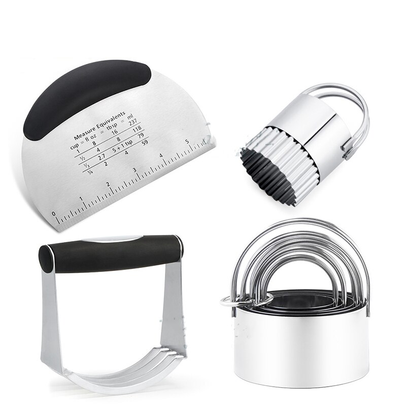 8 Stks/set Rvs Pie Korst Schilden Set Deeg Blender... – Grandado