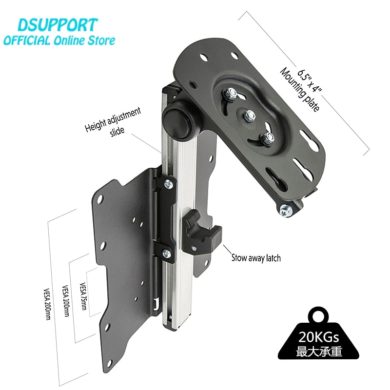 Faltbare Auto Decke 17-37 zoll Bildschirm FÜHRTE LCD Monitor Halfter TV ...