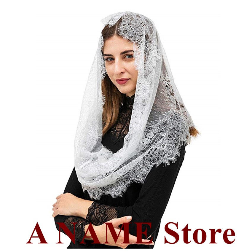 ISHSY Round Mantilla Catholic Veil for Church Wome... – Grandado