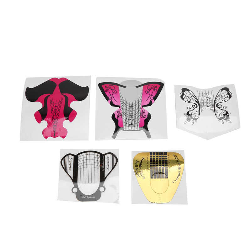 Nail Extension Sticker Nail Forms French Self‑Adhe... – Grandado