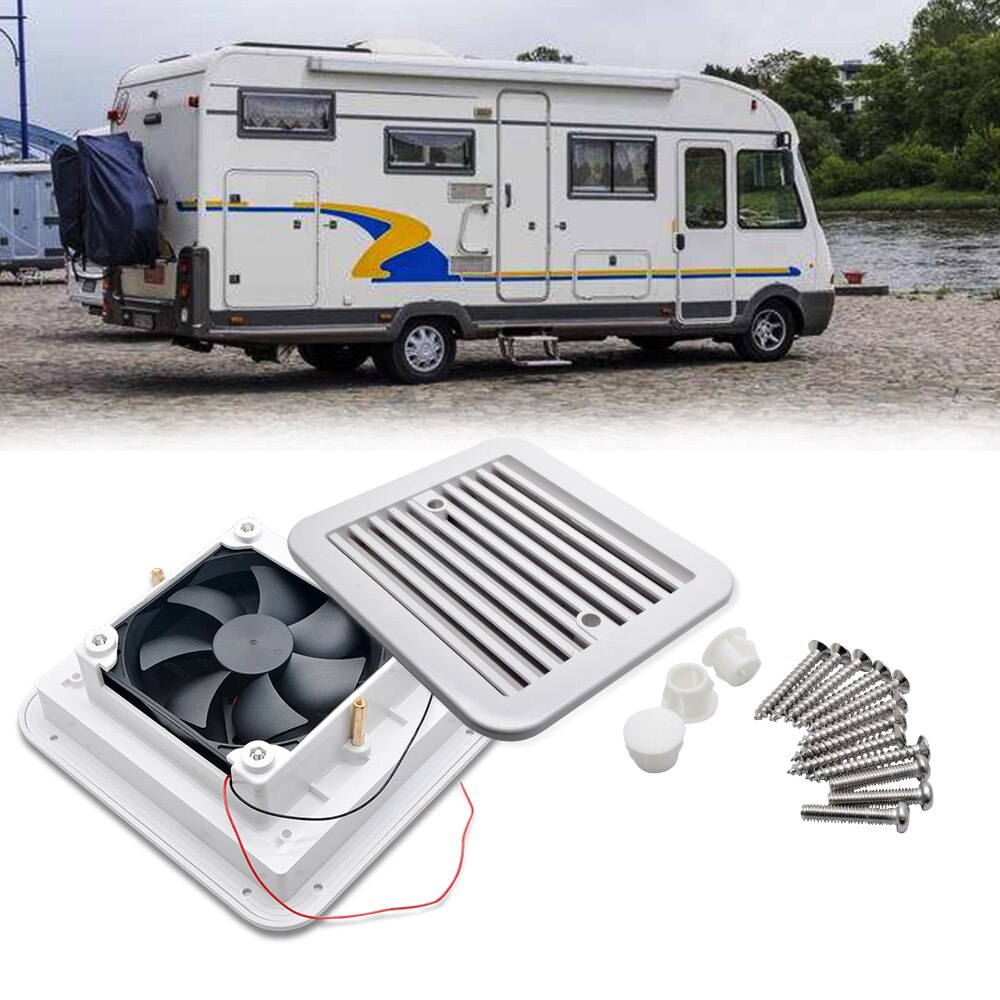 Ventilation Fan White Caravan Motorhome Side Exhau... – Vicedeal