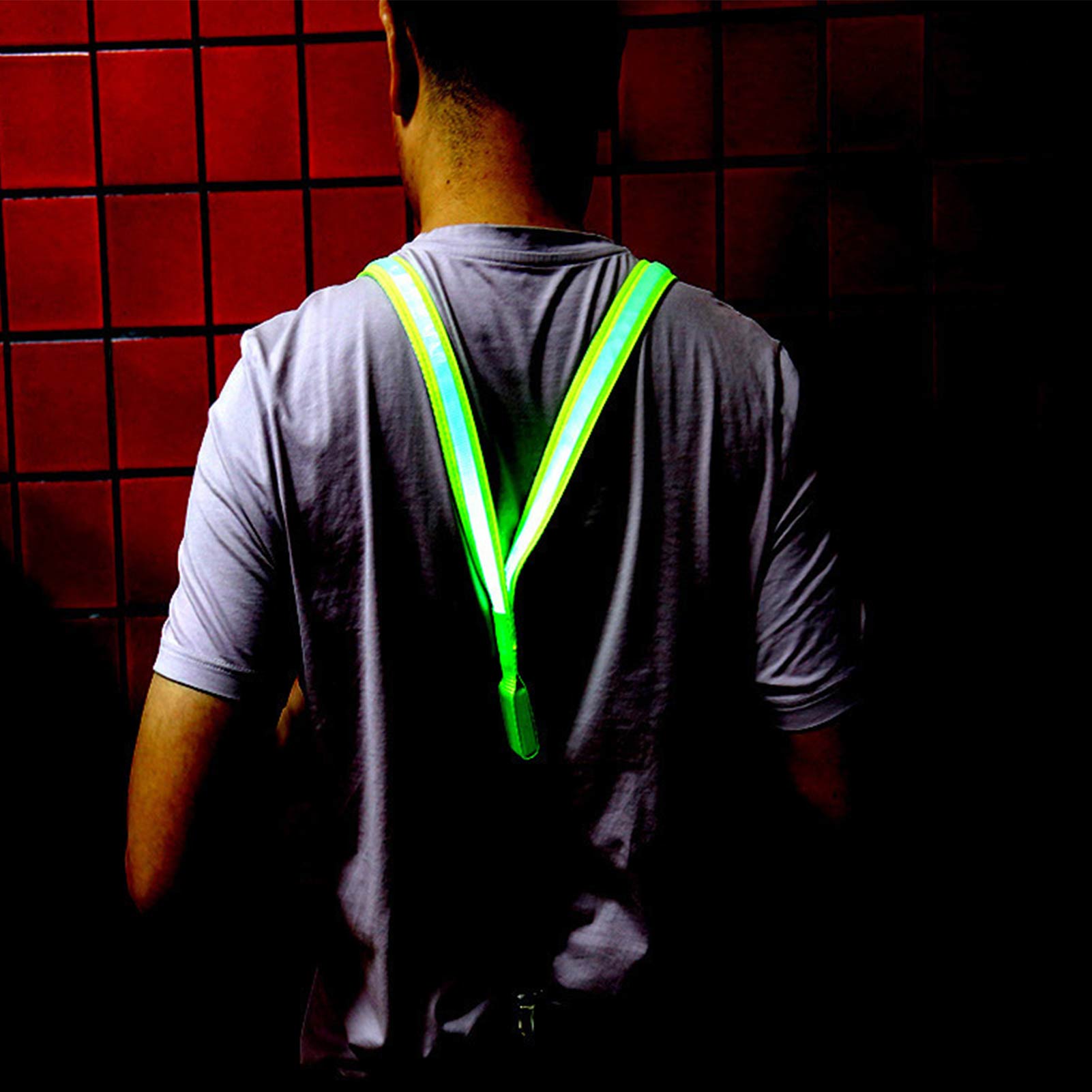 Bright Led Suspenders Unisex Flashing Adjustable L... – Vicedeal