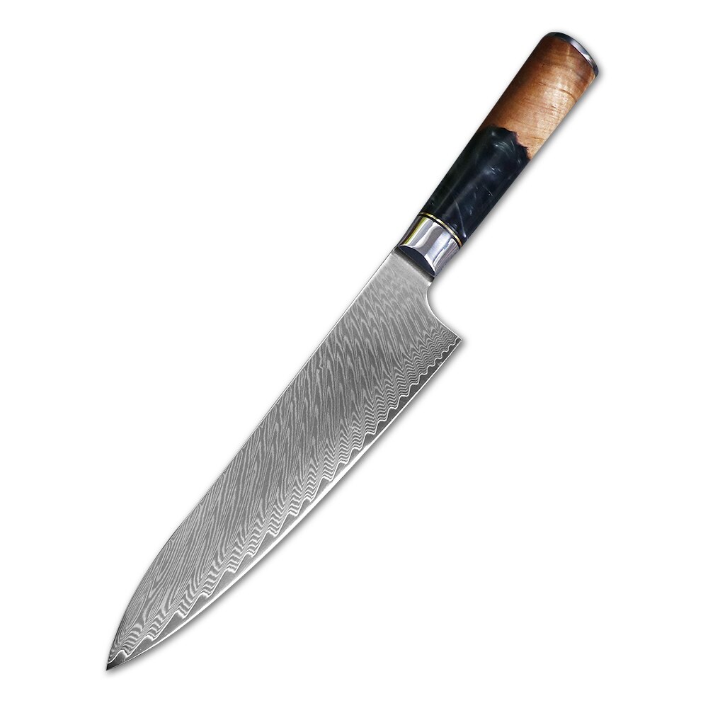 JUMCSONG 1-8 Piece Kitchen Knife Set Damascus Stee... – Vicedeal