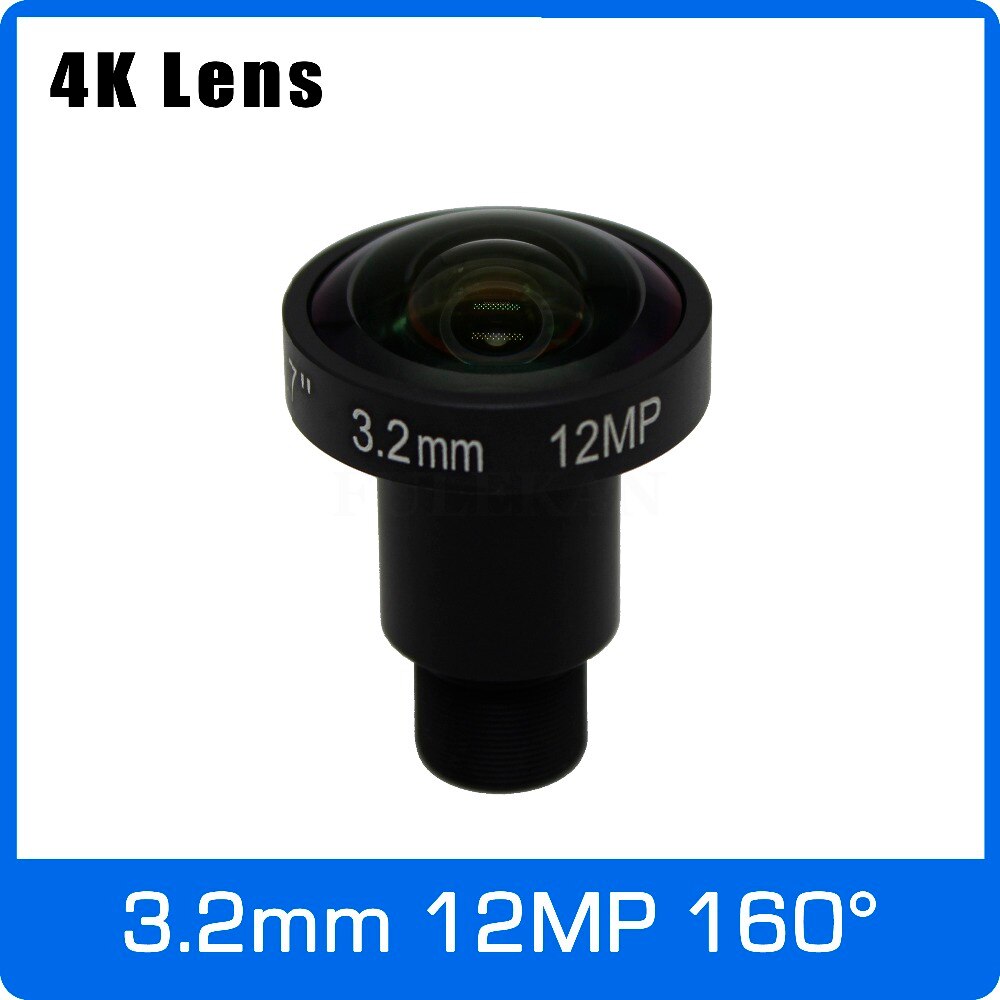 4K Lens 12Megapixel Fixed M12 Lens 3.2mm 160 Degre... – Vicedeal