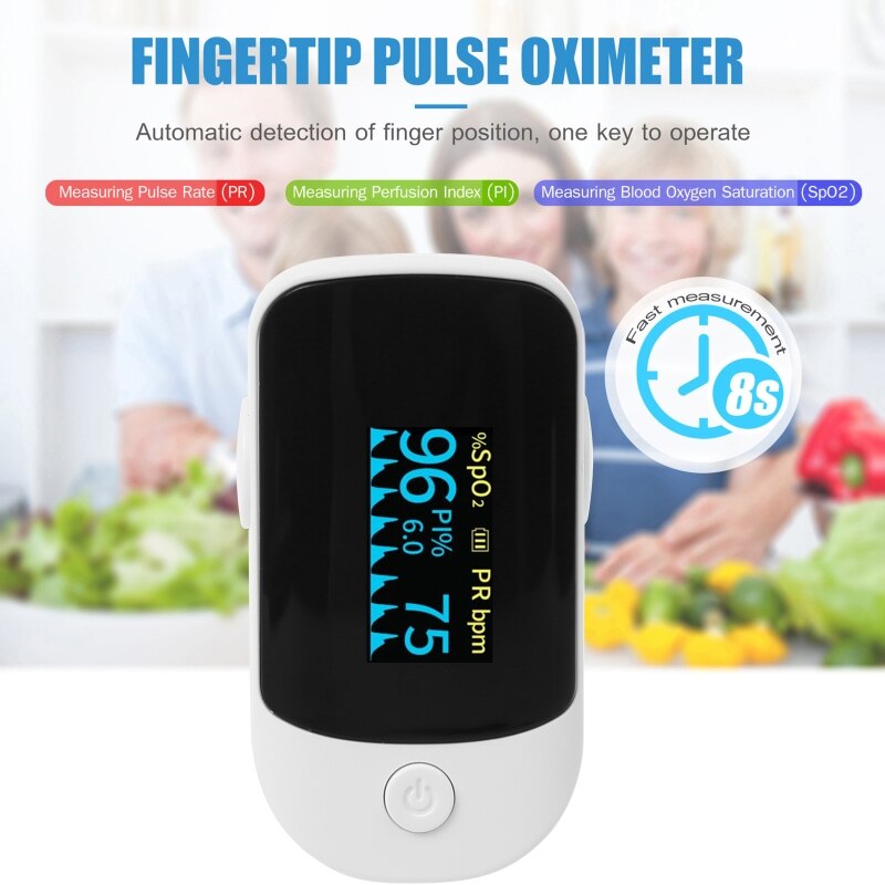 Portable Digital Fingertip Pulse Oximeter SPO2 OLE... – Vicedeal