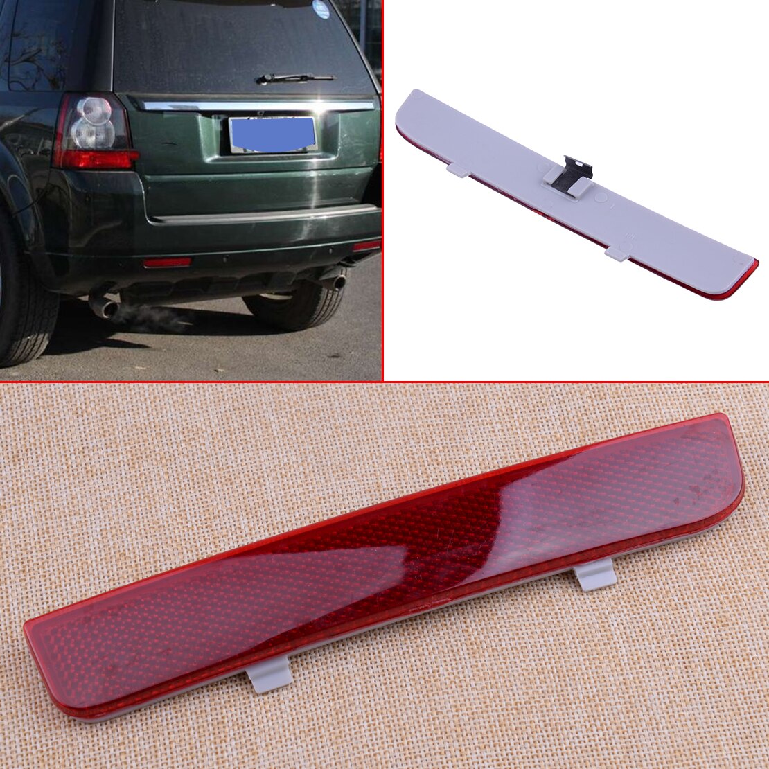 LR006348 Right Rear Car Bumper Red Reflector fit For Land Rover LR2 ...