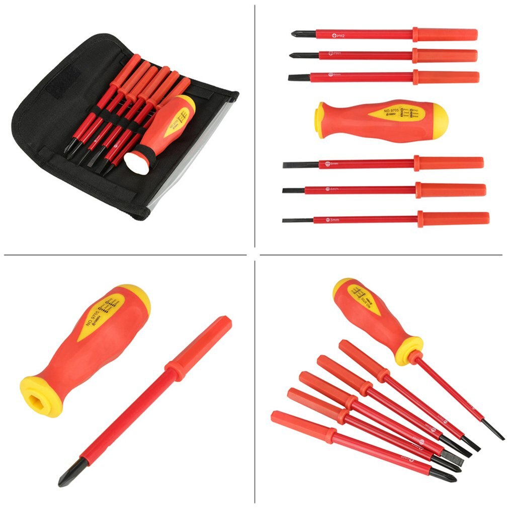 7 Pieces 9705 Type High Voltage Electrician Set Sc... – Vicedeal
