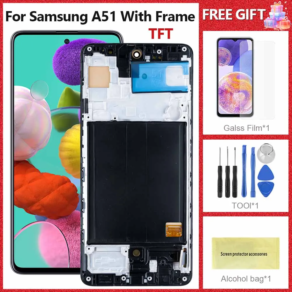TFT 6.5'' Display Screen For Samsung Galaxy A51 LC... – Vicedeal