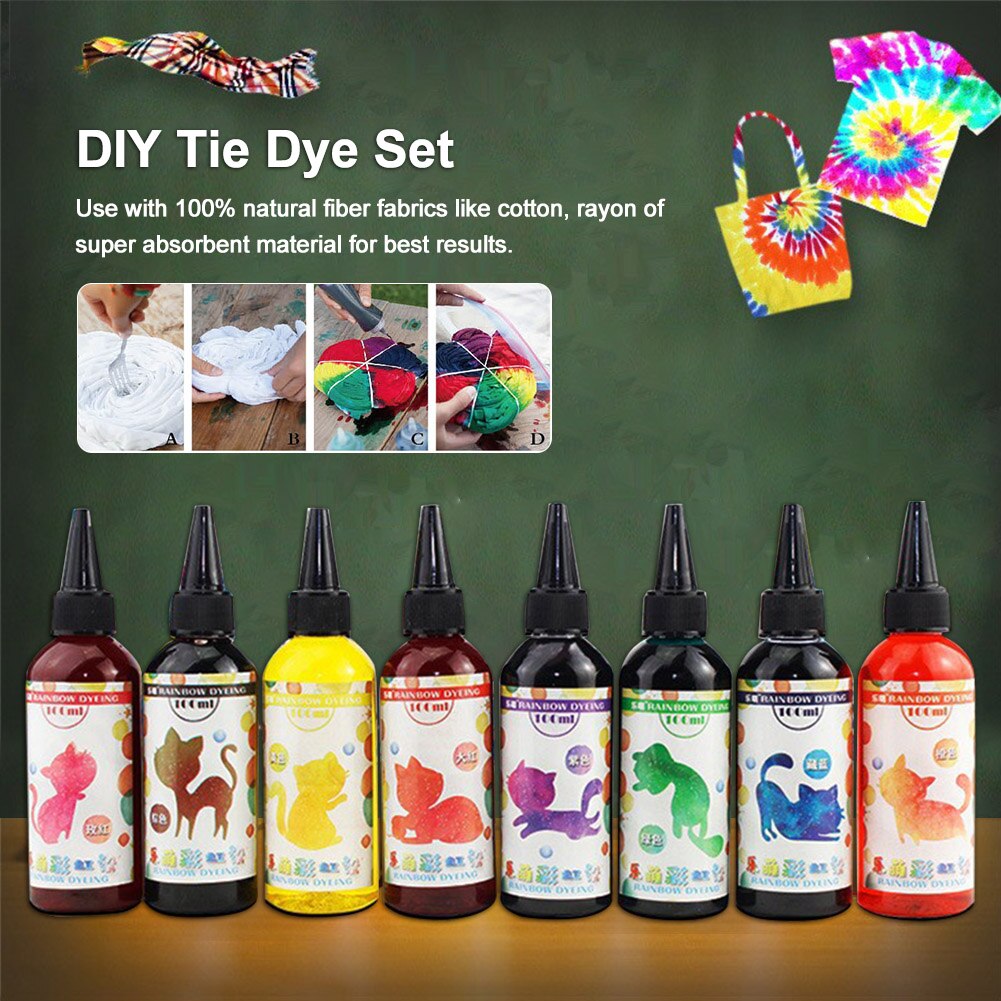 Graffiti Fabric Coloring DIY Craft Tie Dye Kit Clo... – Grandado