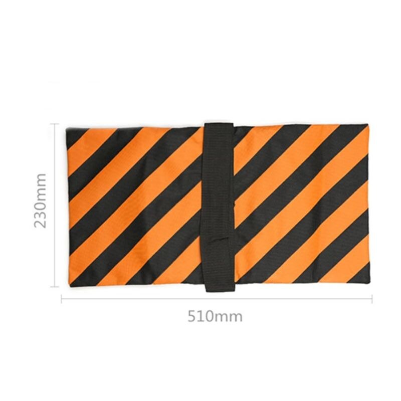 Zwarte Strepen Dual Rits Balans Zandzak Oranje Fot... – Grandado