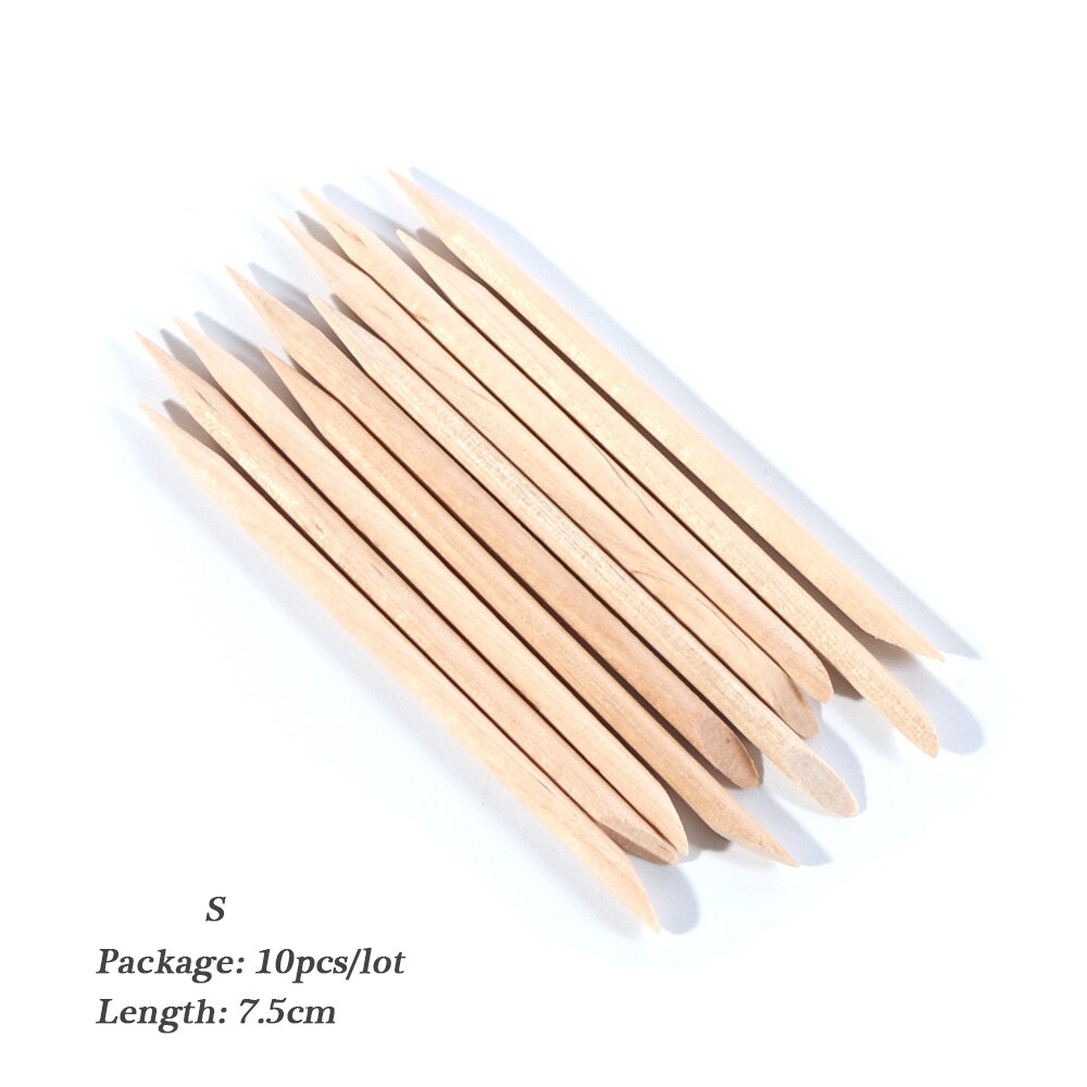 Double Side Orange Wood Stick For Nails Manicure S... – Grandado