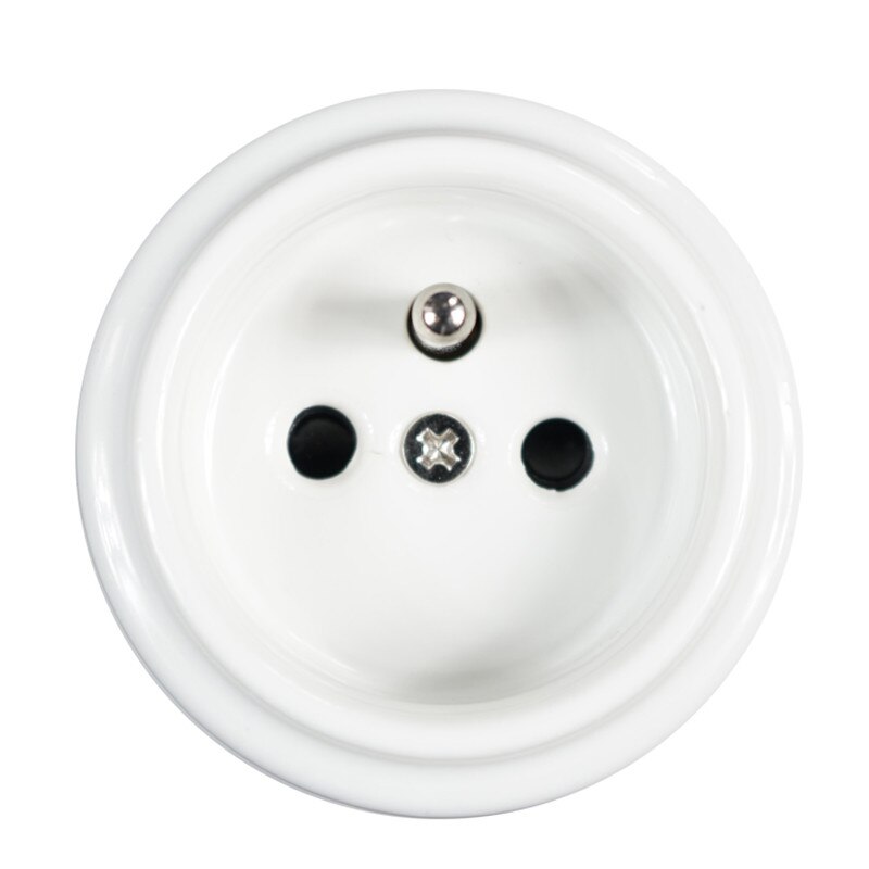 Porcelain Wall Socket French Socket Ceramic Vintag... – Vicedeal