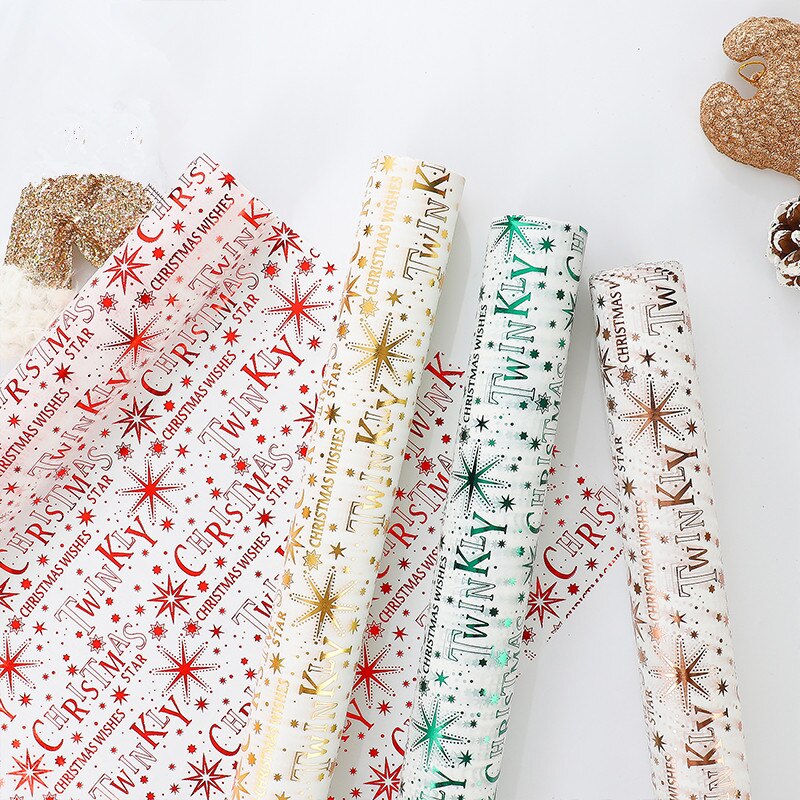 60cmX5yards/Roll Star Pattern Christmas Wrapping P... – Vicedeal