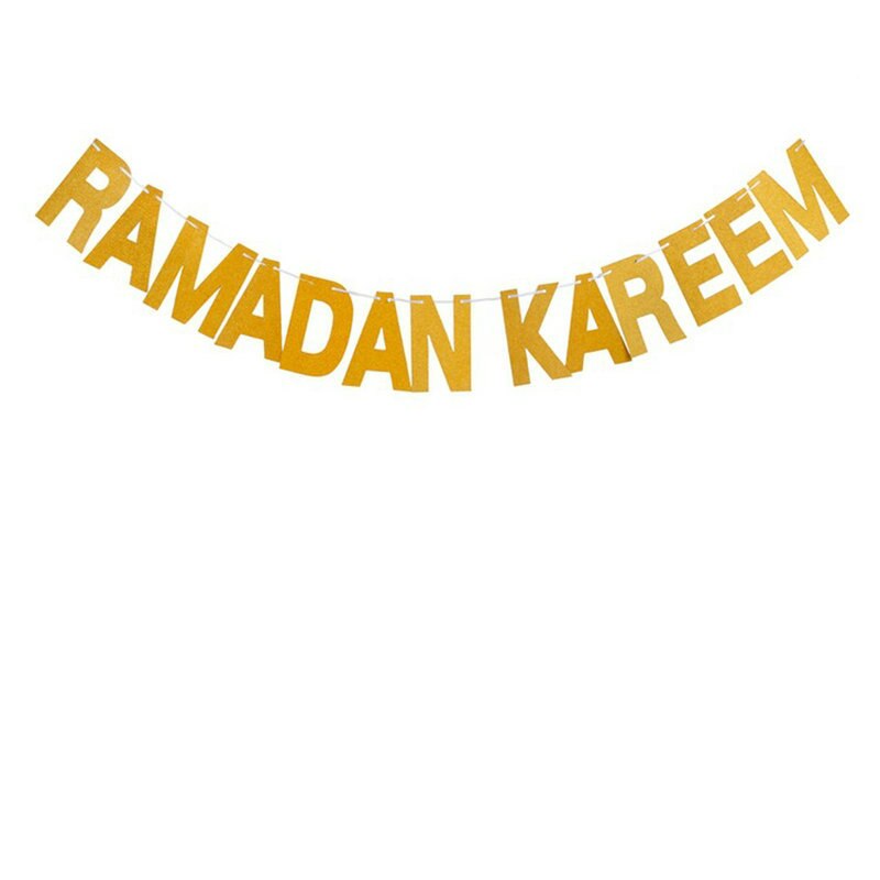 Ramadan Kareem Banner Bunting Paperboard Pennant F... – Grandado