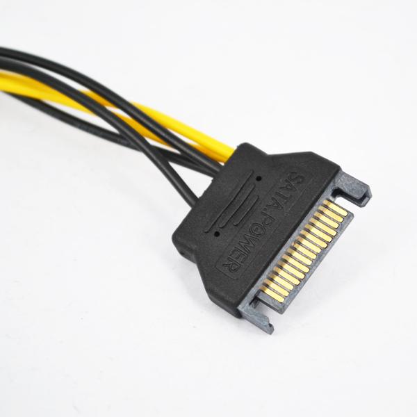SATA Power om 6pin Express Adapter Kabel 15pin 20 ... – Vicedeal