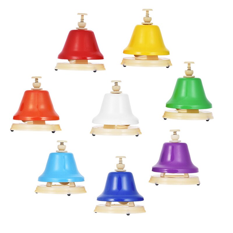 Colorful 8 Note Hand Bell Set Musical Educational ... – Grandado