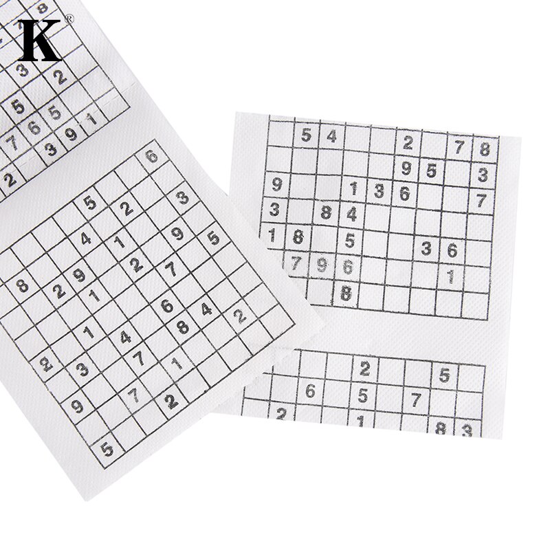 1 Roll 2 Ply Novelty Funny Number Sudoku Printed W... – Vicedeal