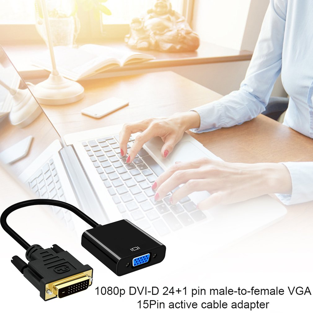 DVI Male to VGA Female Video Converter Adapter DVI... – Grandado