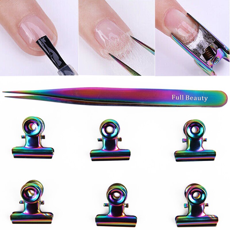 Bright color C curve nail pinching expansion techn... – Grandado