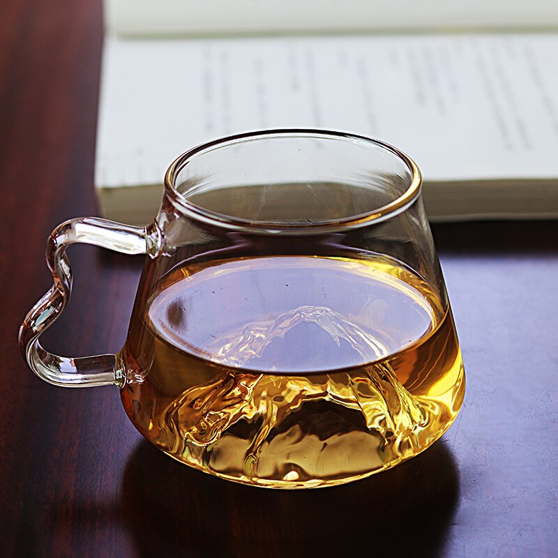 Volcano Whiskey Wine Glass Cup Home Handle Transpa... – Grandado