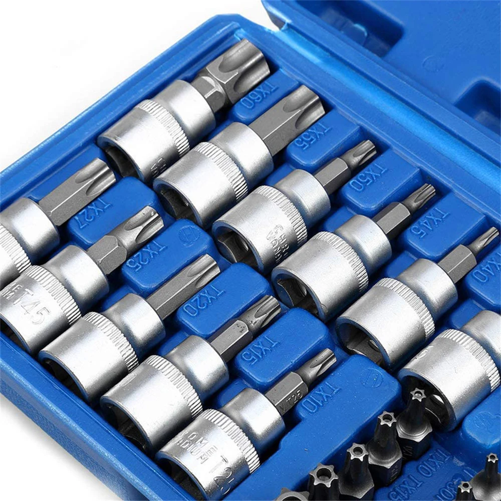High 34Pcs Torx Star Sockets & Bit Set Male / Fema... – Vicedeal