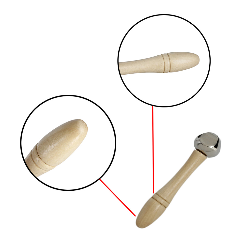 Single Jingle Bell Handbell with Wood Handle Music... – Grandado