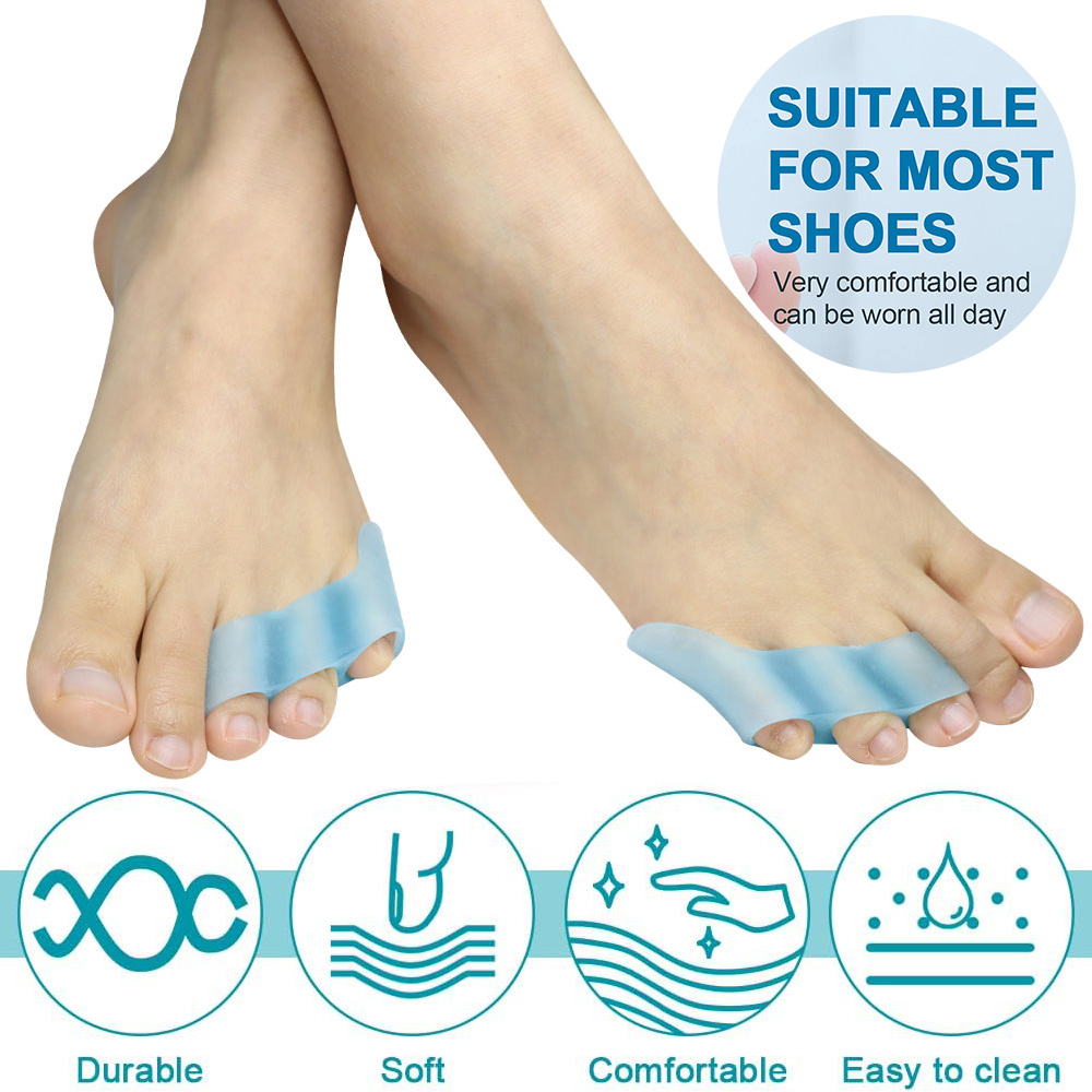 Pexmen 2/4Pcs Soft Gel Toe Separator Pinky Toe Str... – Grandado