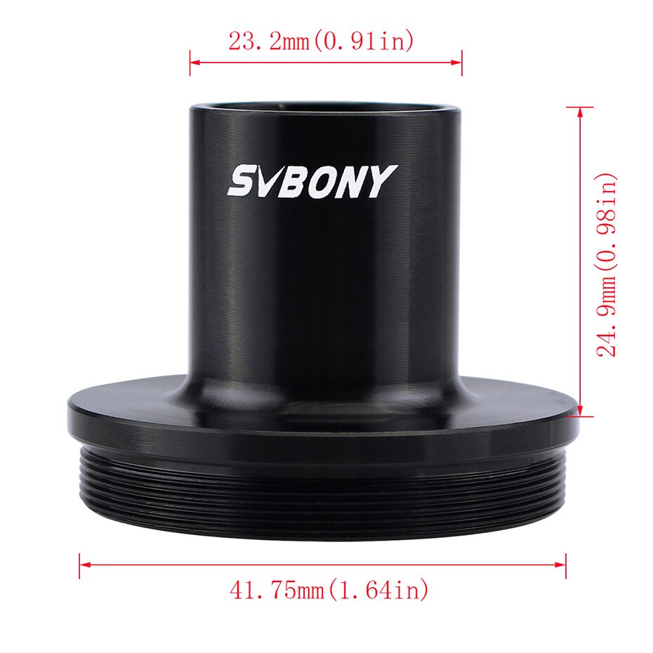 SVBONY 23.2mm T Ring Lens Mount Set DSLR Camera Ac... – Grandado