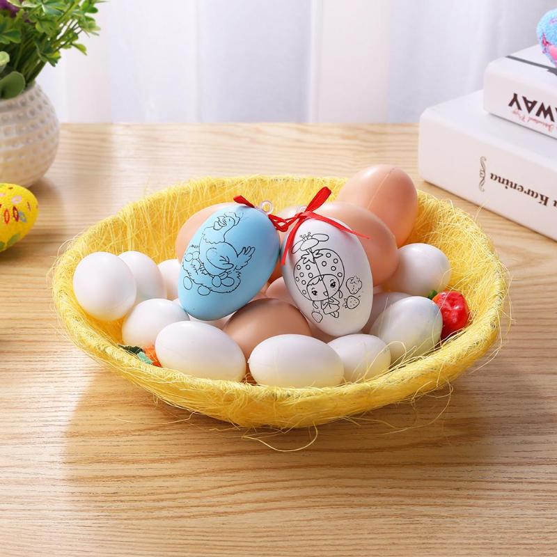 Easter Eggs Basket Kindergarten Party Egg Plate Or... – Vicedeal