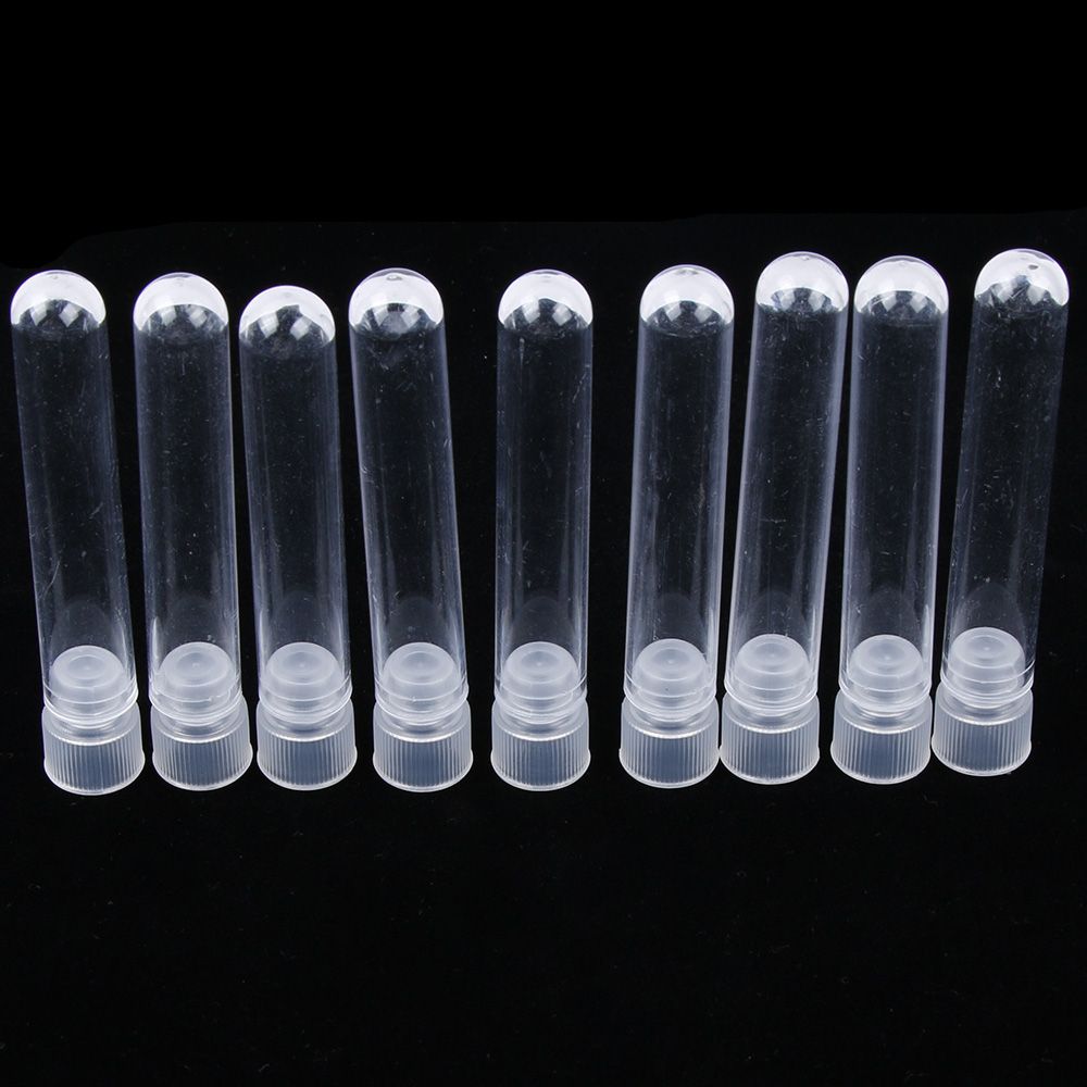 10PCS Clear Plastic Test Tube With Cap - Shaped Bo... – Vicedeal
