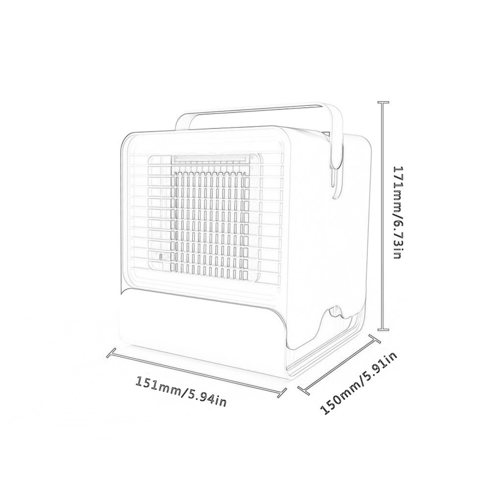Spade A Mini Cooler Fan ABS USB mini portable air ... – Vicedeal