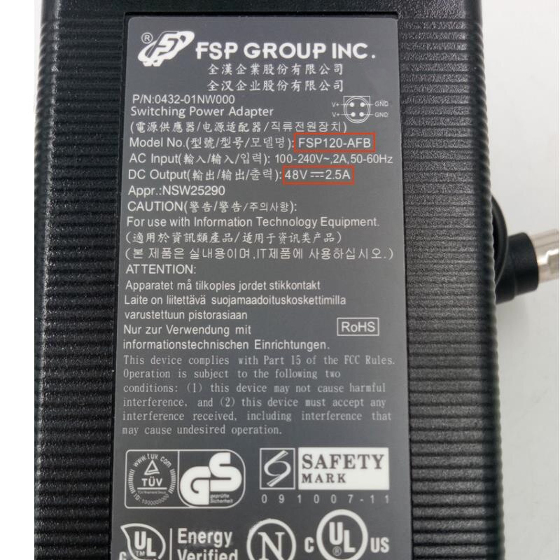 Genuine FSP 48V 2.5A 120W 4PIN FSP120-AFB FSP120-A... – Grandado