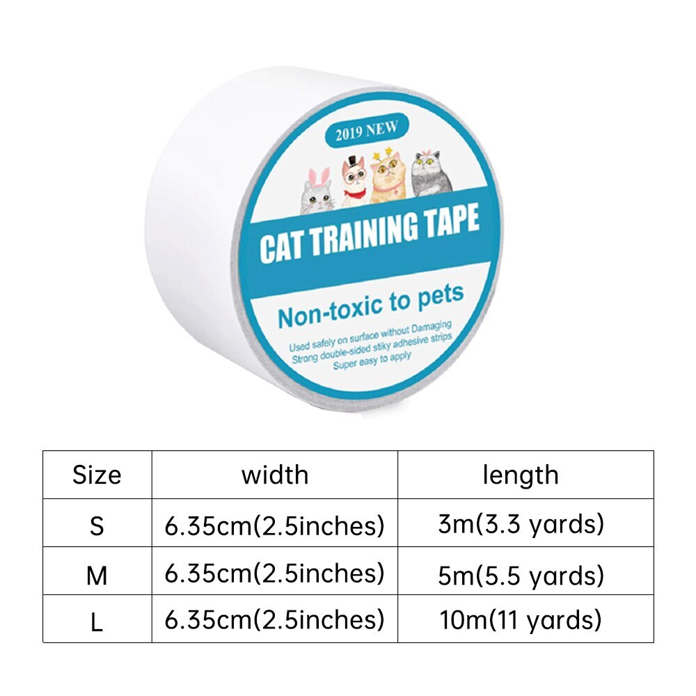 S/M/L Pet Cat Scratch Guard Mat Transparent Cats S... – Grandado