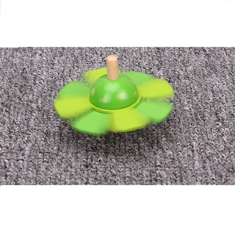 Flower spinning top Wooden spinning top Traditiona... – Vicedeal
