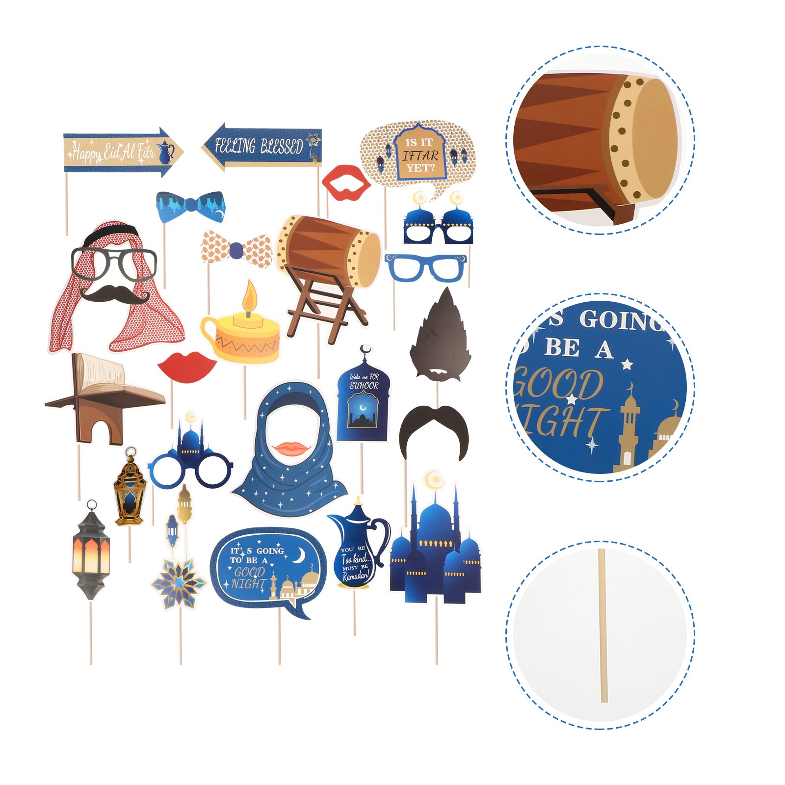 27pcs Photo Booth Prop Photo Prop Photo Booth Eid ... – Vicedeal