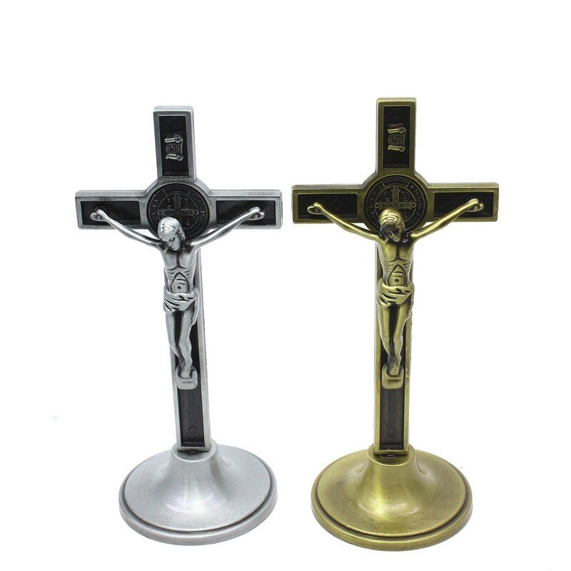 Metal cross Christ bitter image Catholic Jesus chu... – Grandado