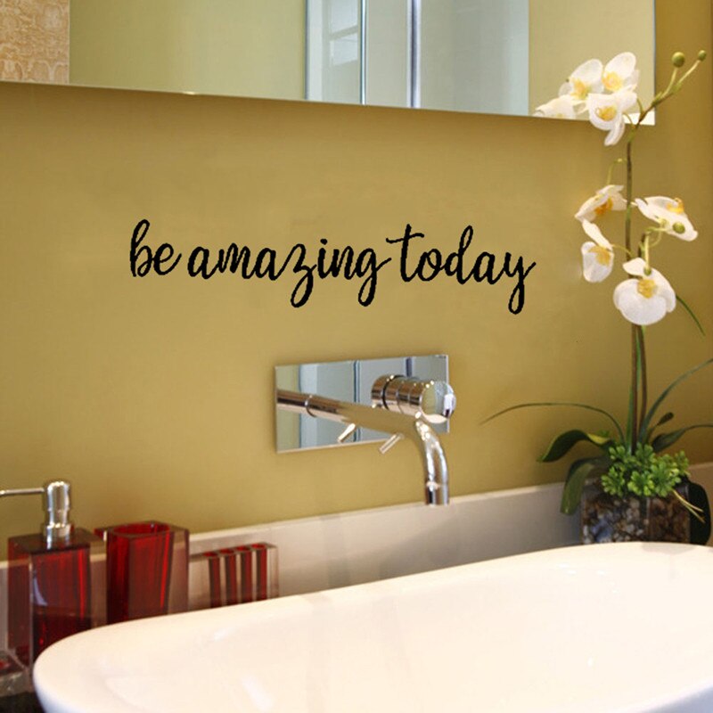 Wallsticker be amazing today wallsticker decal væg... – Vicedeal