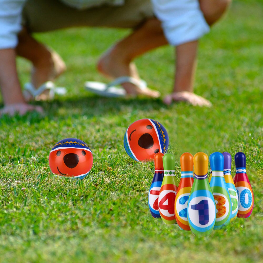 1 Set Large PU Solid Bowling Ball Kit Durable Chil... – Grandado