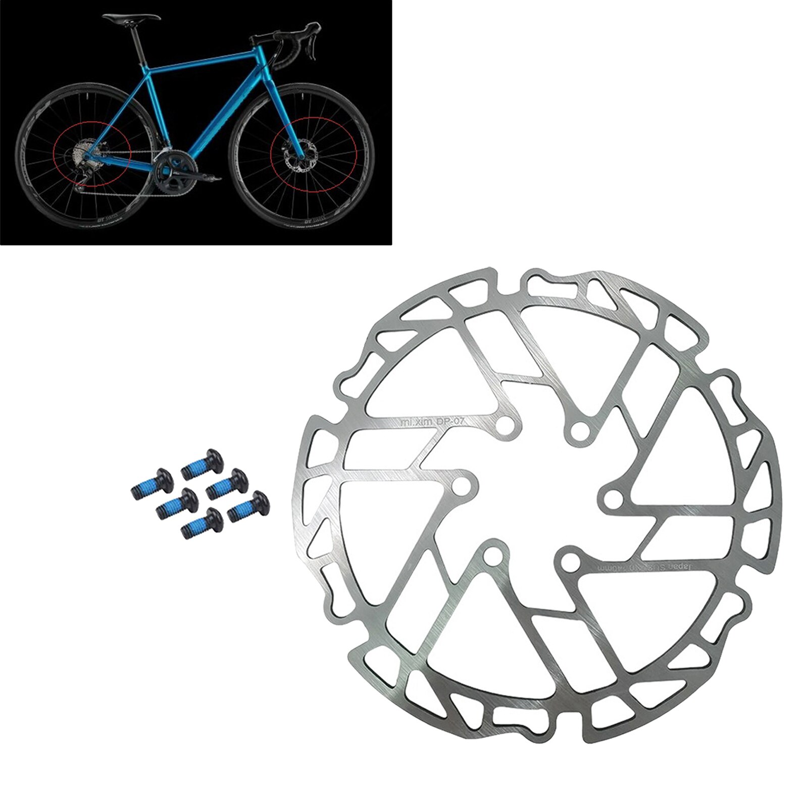 Ultralight Disc Brake Rotor 140mm 6-Bolt Bike Mech... – Grandado
