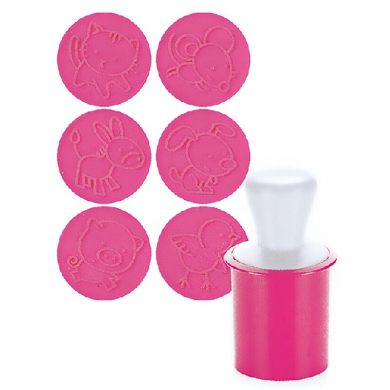 6 Pieces Cookie Stamps Set Round Cookie Embossing ... – Vicedeal