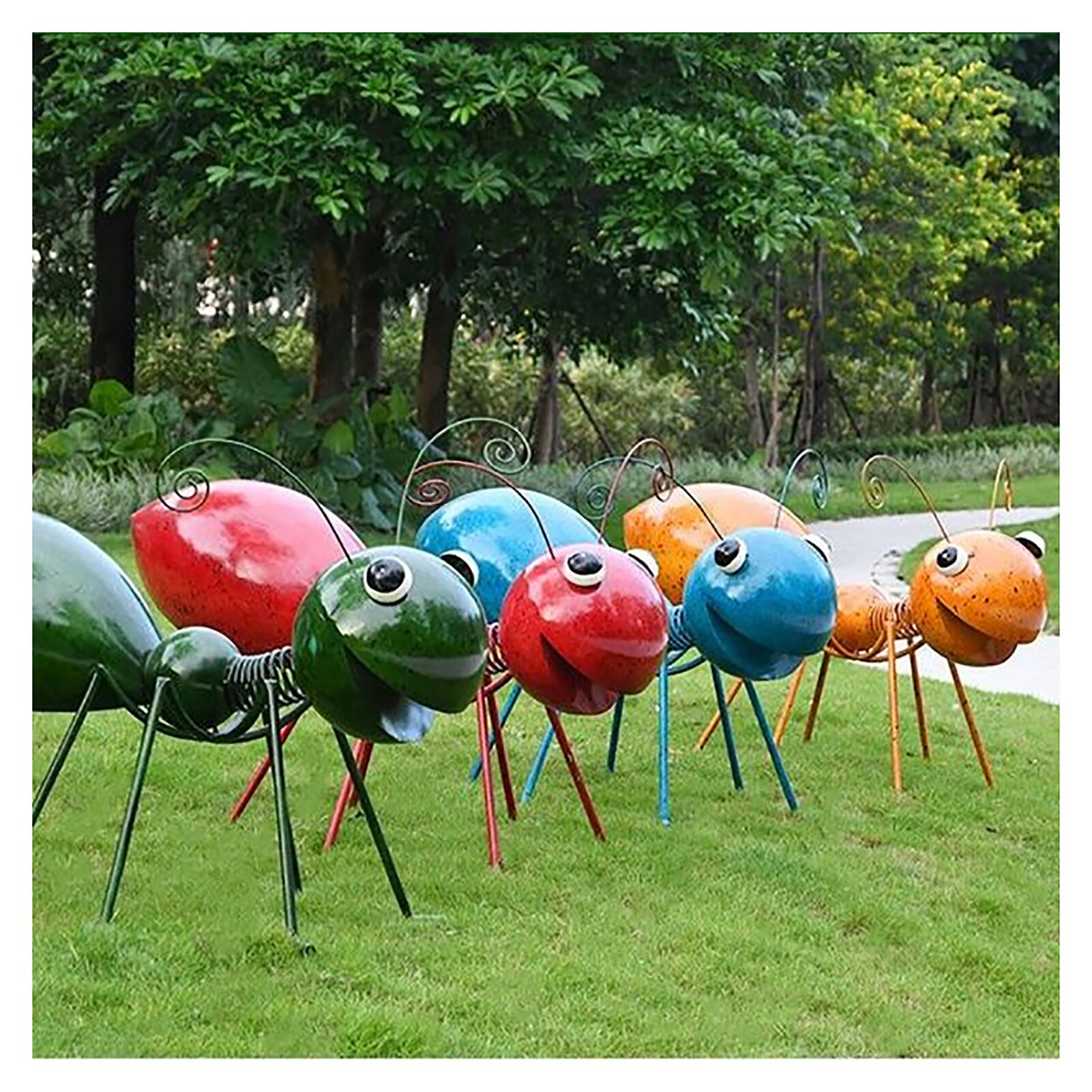 Tuin Yard Decoratie Mier Met Hoofd Schudden Levend... – Vicedeal