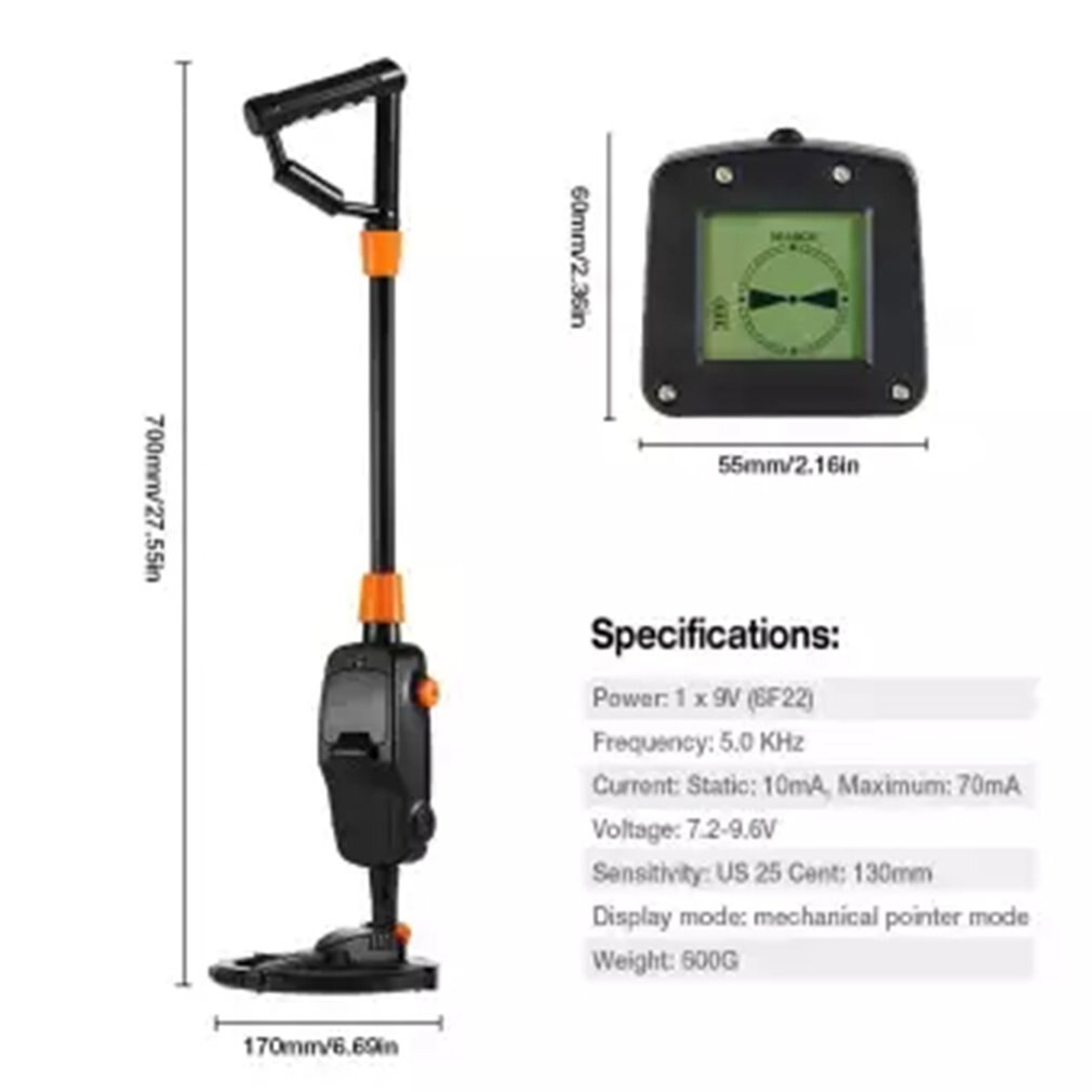 Underground Metal Detector MD-1008A Goud Detectore... – Grandado