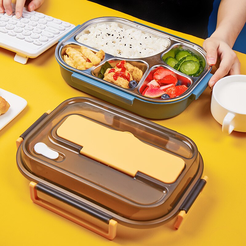 HEYI 304 Stainless Steel Lunch Tray for Students C... – Grandado