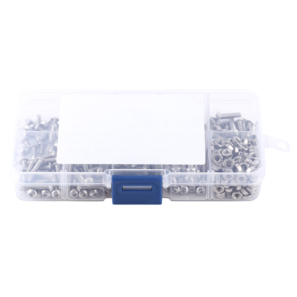 340Pcs M3 Rvs SS304 Button Head Hex Socket Bout Mo... – Vicedeal