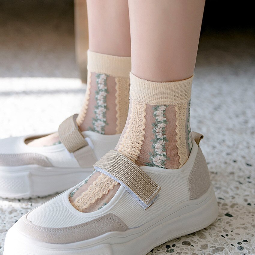 Summer Women's Silk Socks Kawaii Sweet Cute Funny ... – Grandado
