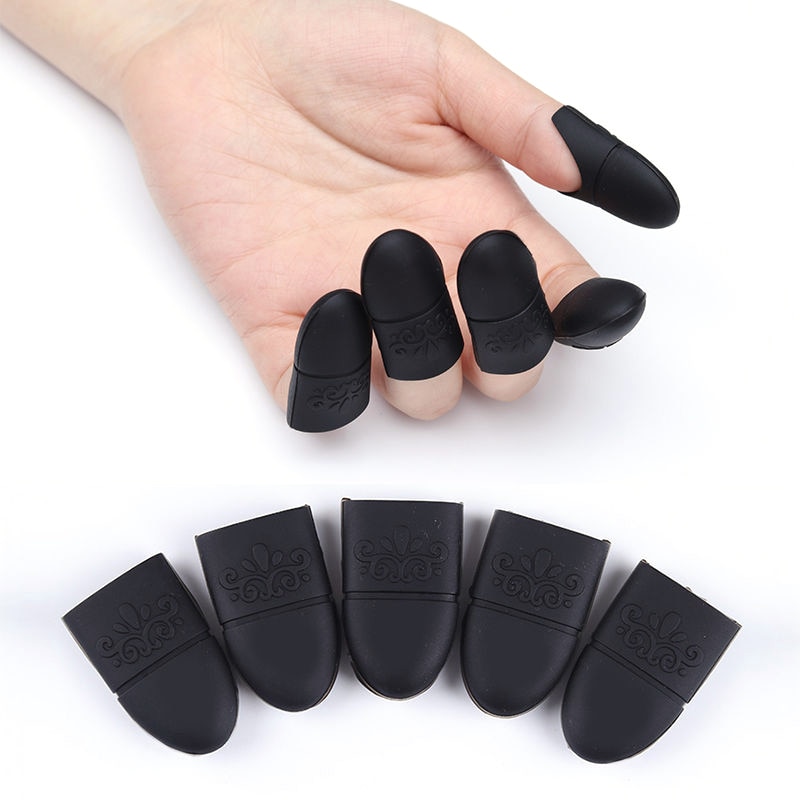 5Pcs/Set Silicone Nail Art Soak Off Finger Cap Cli... – Grandado